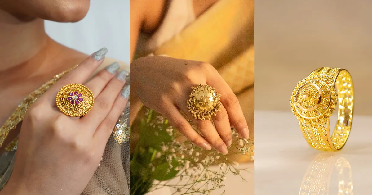 Best 5 Latest Gold Ring Design: डेली वियर से लेकर ब्राइडल तक देखें ...