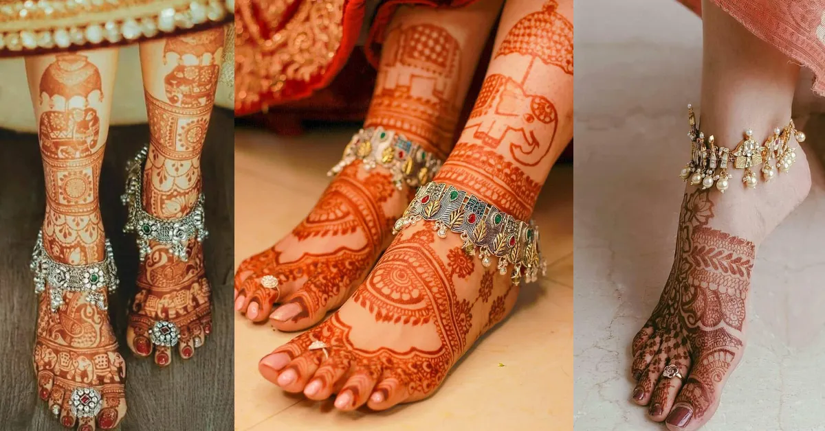 Best 5 Silver Payal Designs For Bridal: दुल्हनों के पैरों की शोभा ...